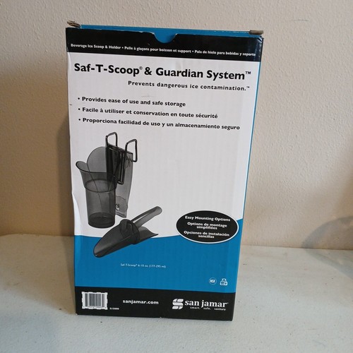 San Jamar SI5000 Saf-T-Scoop 6 - 10 oz. Ice Scoop & Guardian System New ...