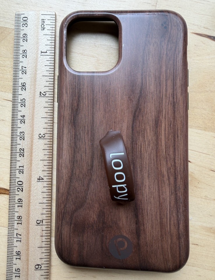 Apple iPhone 11 Pro Loopy Original Case - TEAKWOOD - wood grain Righty ...