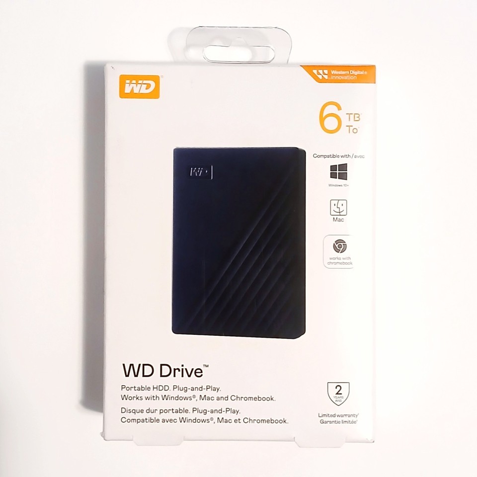 WD Drive 6TB HDD External Hard Drive Brand New | eBay