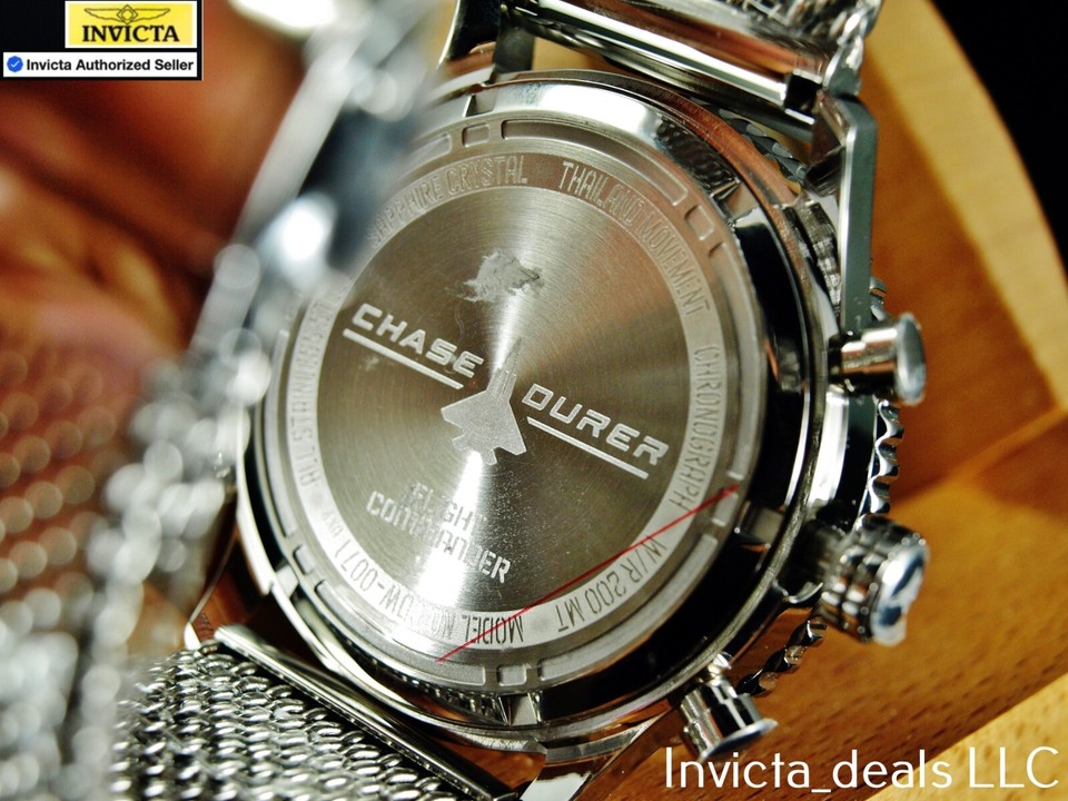 Invicta Men's 50mm Chase Durer Chrono FLIGHT COMMANDER GREEN DIAL ...