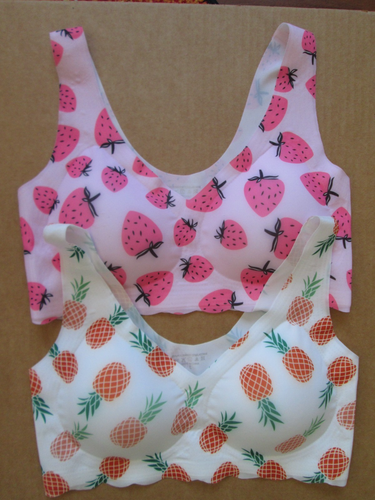 Lot of 2 Temu Bright Braletts Bras Sz L B/C cup Seamless Wireless ...