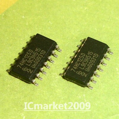 10 PCS 74HC125D SOP-14 74HC125 Quadruple Bus Buffer Gates With 3-State ...