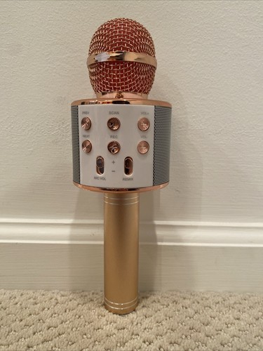 Karaoke Wireless Handheld Microphone Bluetooth ROSE GOLD for Singing | eBay