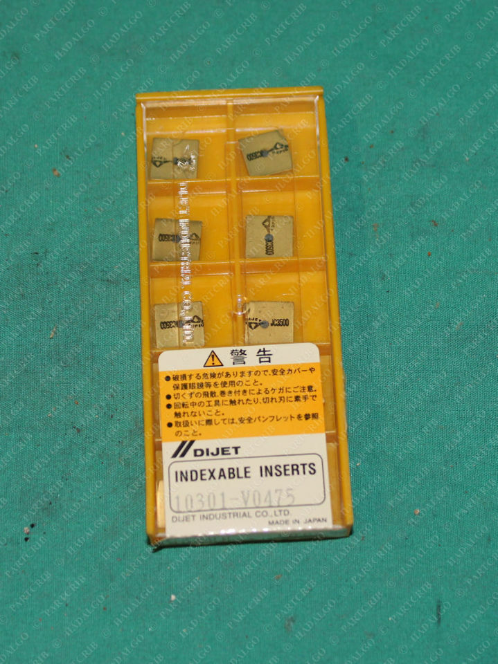 Dijet, 10301-V0475, JC3500, Indexable Carbide Insert 10Pcs | eBay