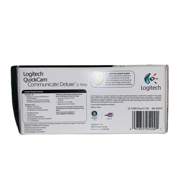 Logitech QuickCam Communicate Deluxe S7500 Web Cam for sale online | eBay
