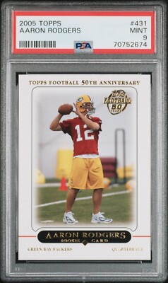 2005 Topps #431 Aaron Rodgers Rookie Card RC PSA 9 | eBay