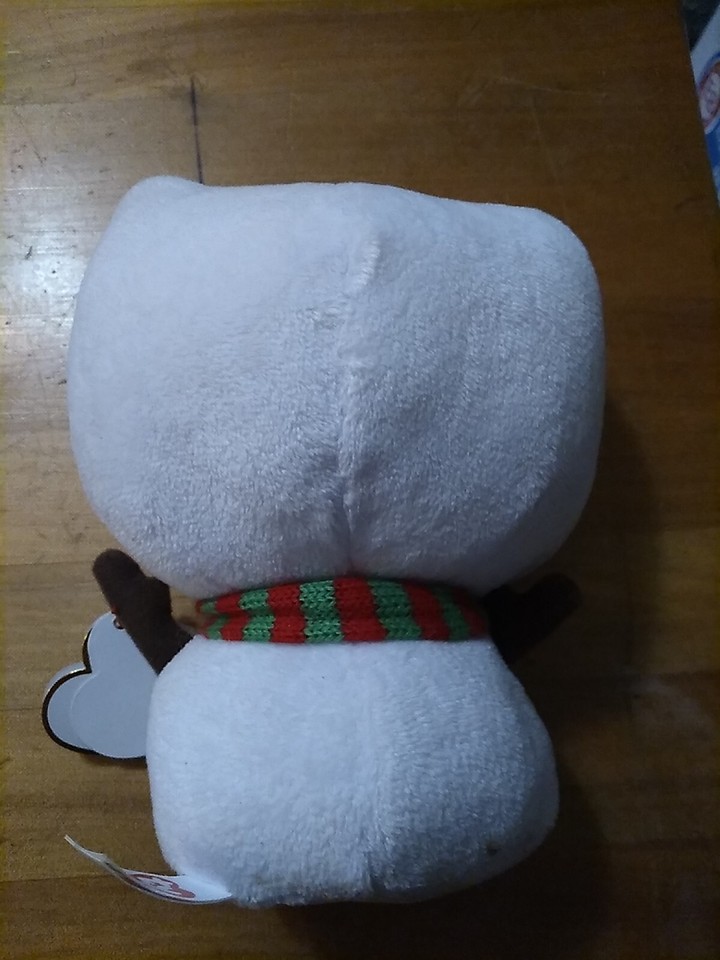 Ty Beanie Baby Hello Kitty Snowkitty Christmas Snowgirl Snowman 6" 15cm ...