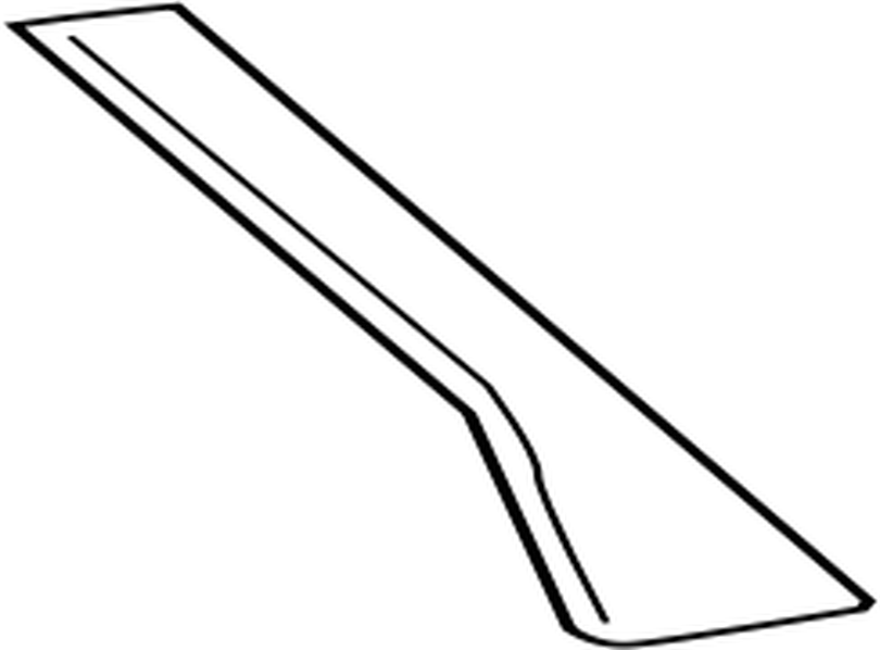 75765-08020 Toyota Moulding, rear door window frame, rear rh 7576508020 ...