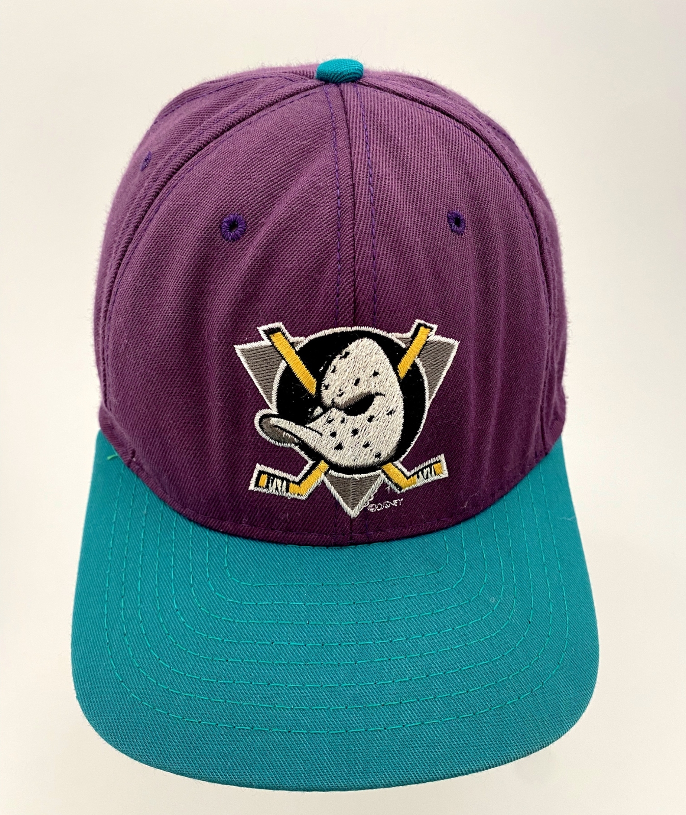 Vintage 90’s NHL Anaheim Mighty Ducks Fitted Baseball Cap Hat Size 7 1/ ...