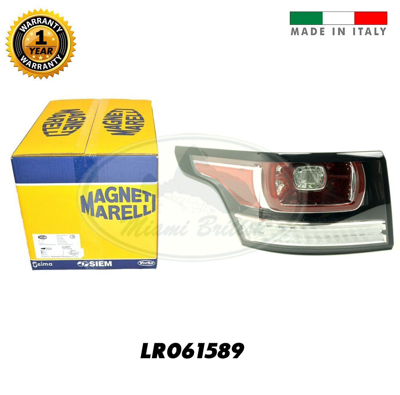 LAND ROVER REAR LAMP LH RANGE SPORT 14-16 LR061589 MARELLI | eBay