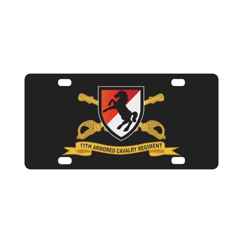 License Plate - Army - 11th Armored Cavalry Regiment - SSI w Br ...