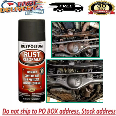 Rust-Oleum Stops Rust Converter Rust Reformer Spray Flat Black Finish ...