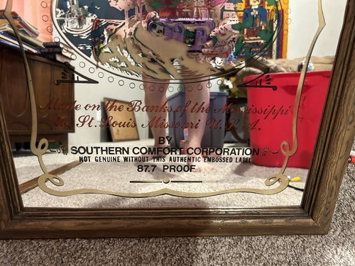 Vintage Southern Comfort Bar/ Man-cave Mirror 20" x 23" | eBay