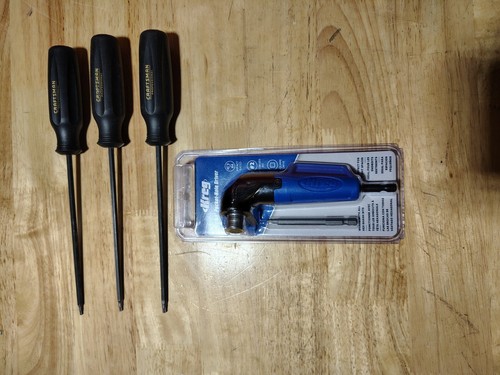 Craftsman USA Torx Drivers T10 T15 T20 & Kreg 90° Pocket Driver | eBay