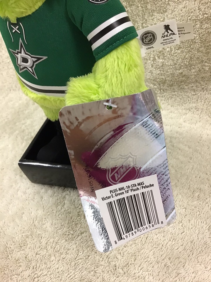 Hockey NHL Dallas Stars Mascot Victor E. Green Stuffed Plush 10” Brand ...