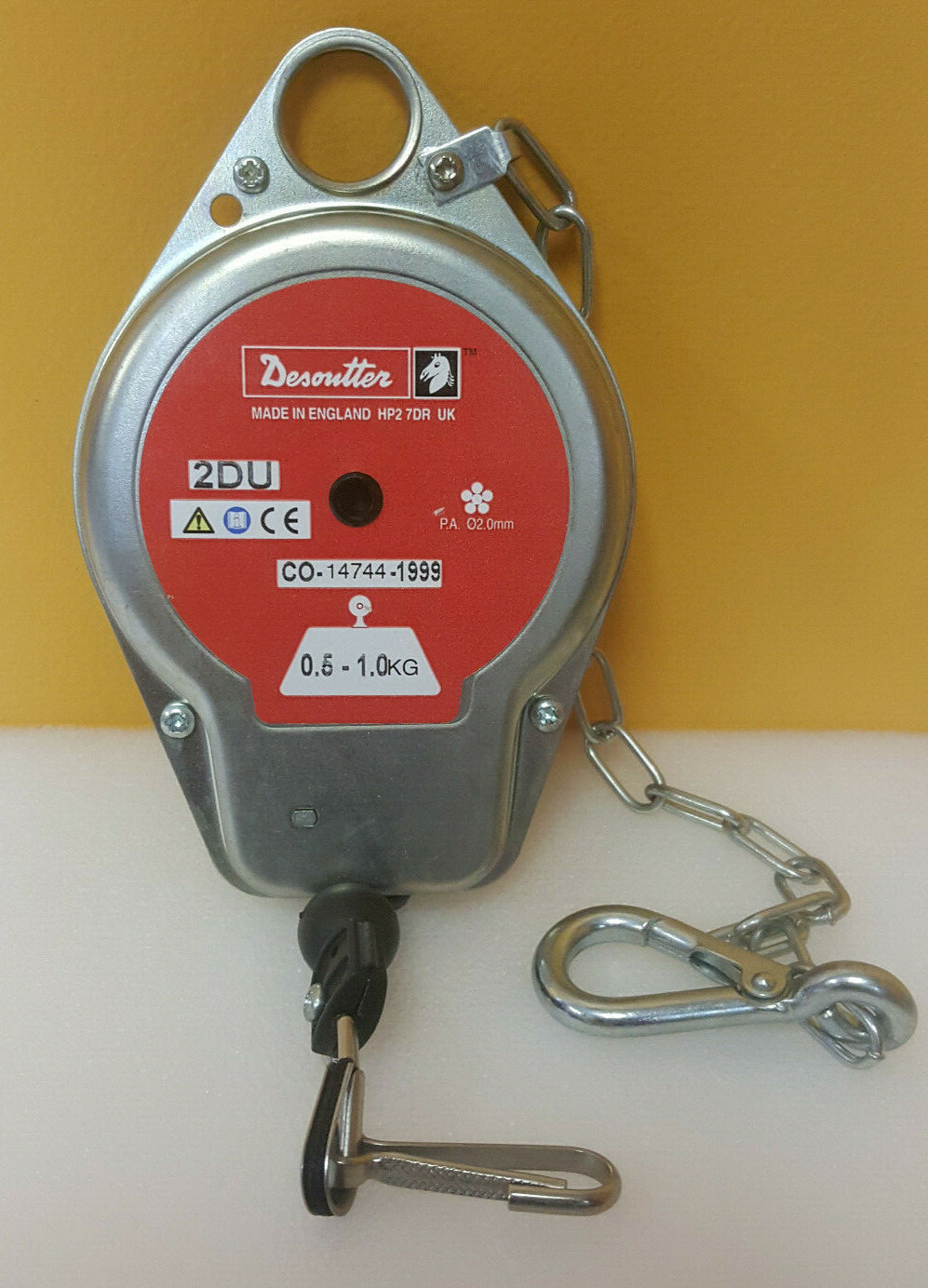 Desoutter 2DU, PN 50522, 1 kg Max Capacity, Spring Suspension Balancer ...