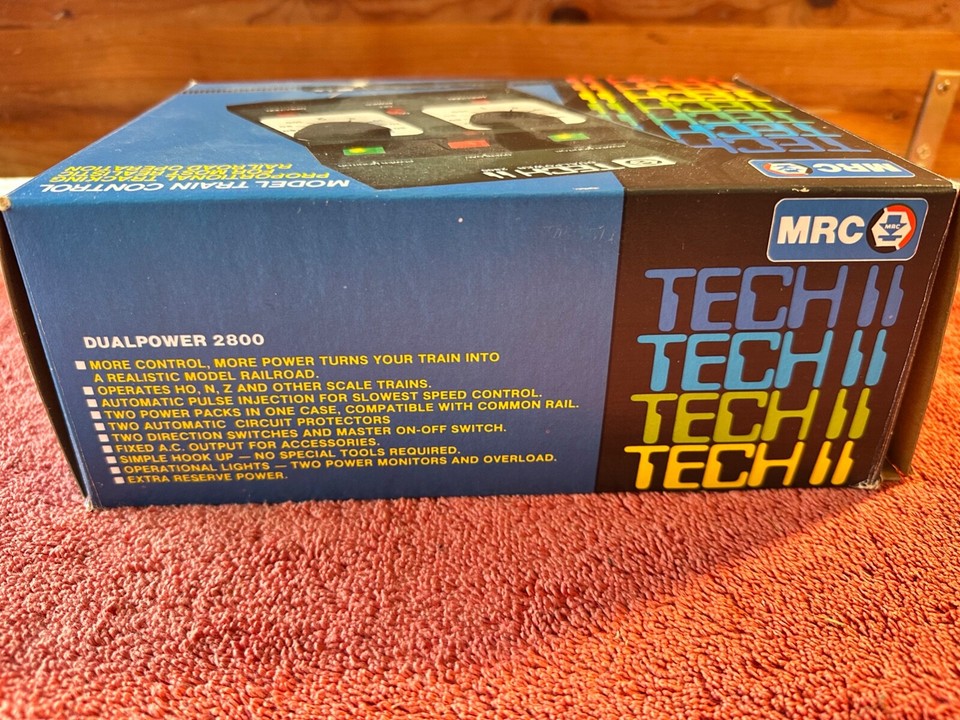 MRC Tech II Dual Power 2800 DC Power Supply Hobby Train Transformer ...