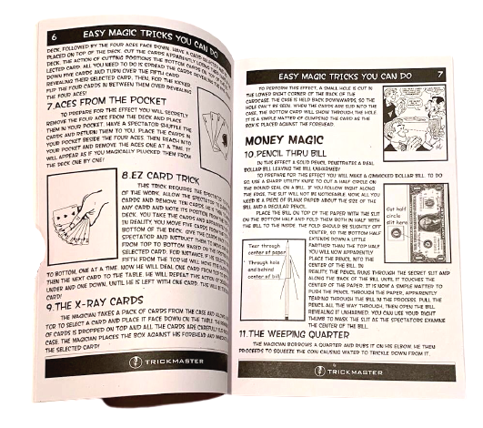 OVER 50 EASY MAGIC TRICKS YOU CAN DO BOOK Booklet Learn How to do ...