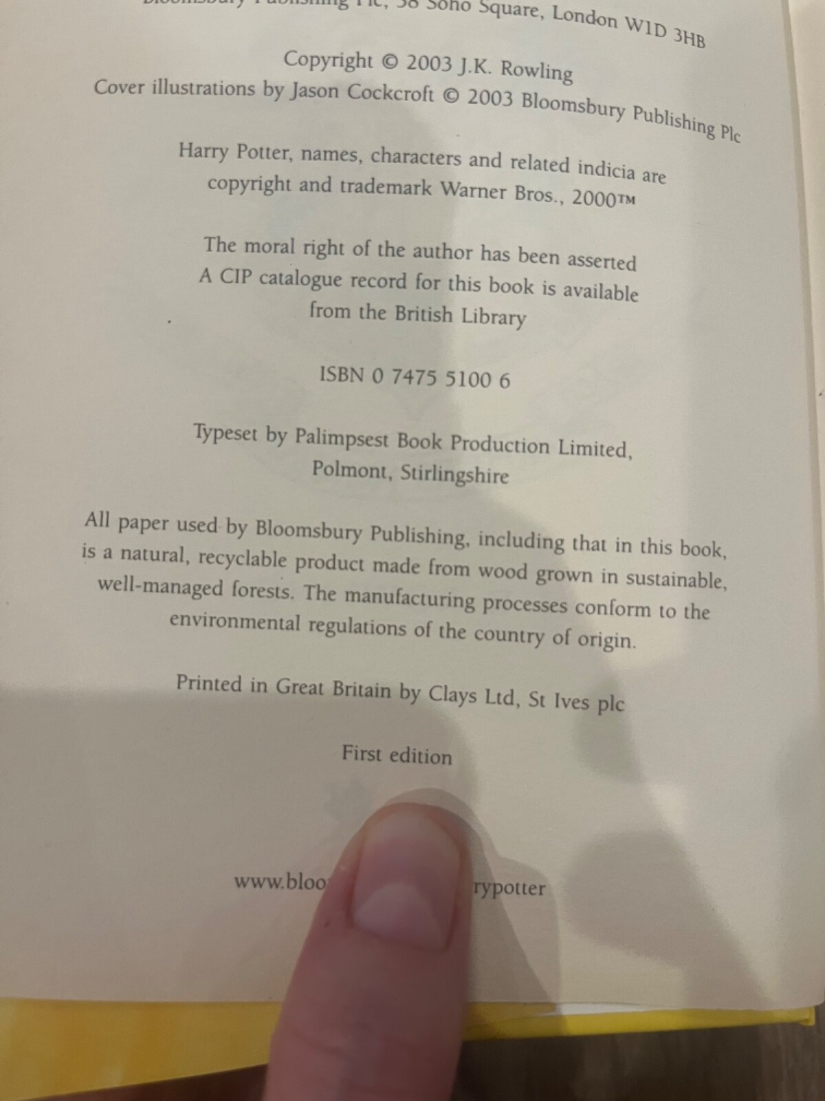 original first edition harry potter books | eBay UK