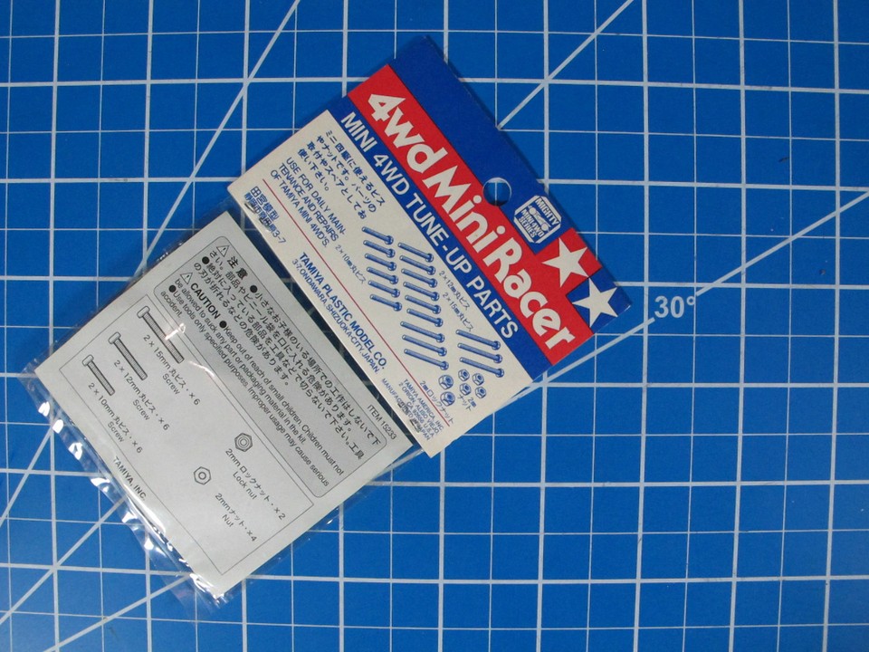 Tamiya 1/32 VINTAGE 4WD MiniRacer #15233 Mini 4WD Screw Set B Detail 3 ...