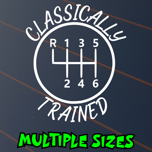 Manual Gear Shift Sticker Car Decal Window JDM 6 Speed Funny ...