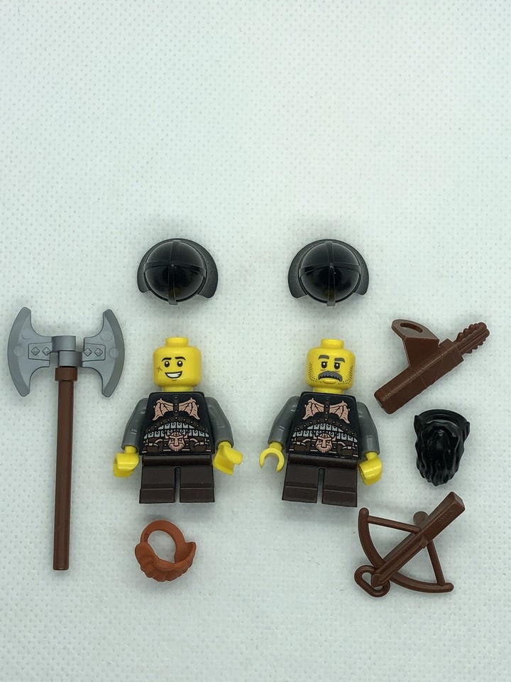 2 X USED LEGO Dwarves Castle Minifigures Figs Dwarf Fantasy Axe ...