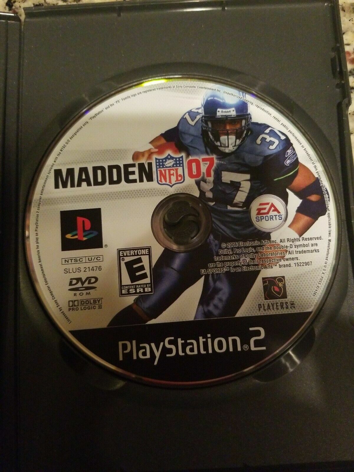 MADDEN 07 PS2 PLAYSTATION TWO NO MANUAL DISC ONLY FREE USA SHIPPING ...