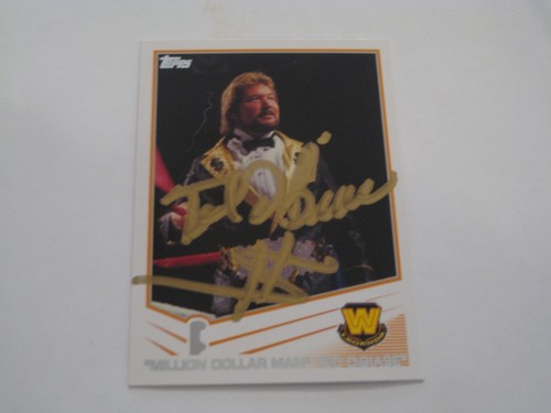WWF LEGENDS TED DIBIASE "THE MILLION DOLLAR MAN" AUTOGRAPHED SIGNED ...