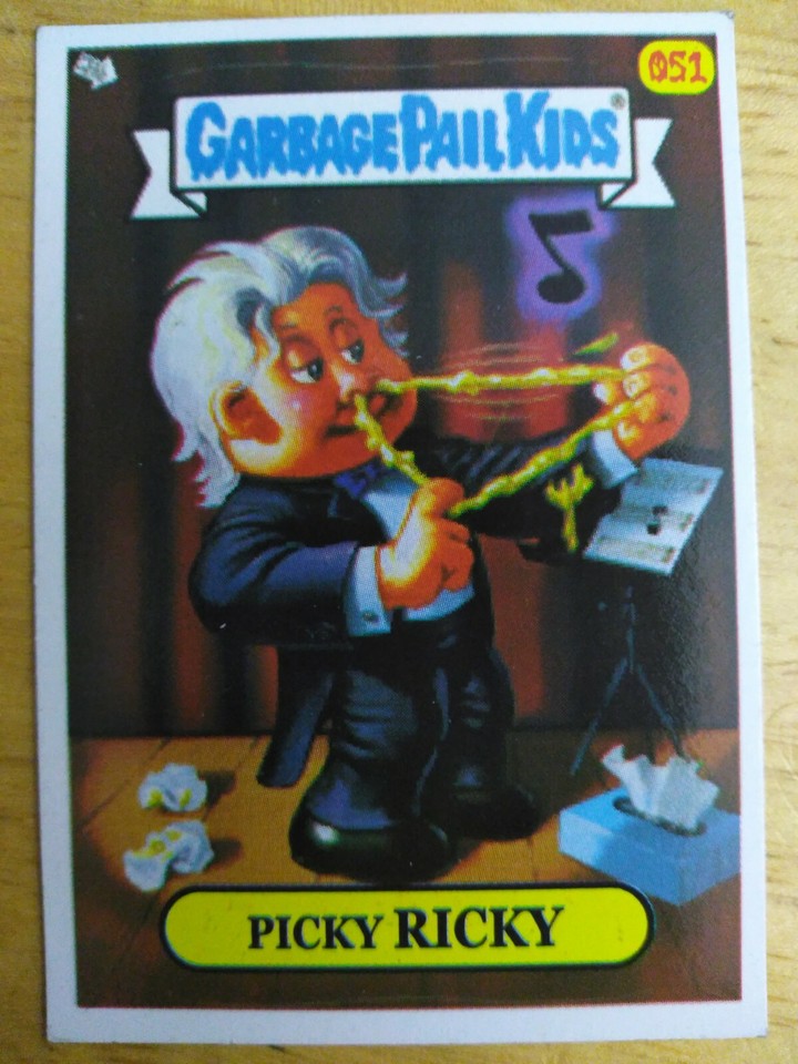 Colombian Trading Card Game Error Card #51 Picky Ricky Garbage Pail ...