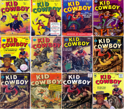 1950 - 1955 Kid Cowboy Comic Book Package - 13 eBooks on CD | eBay