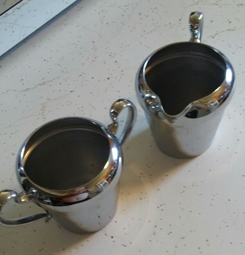 Metal Creamer & Sugar Set. | eBay
