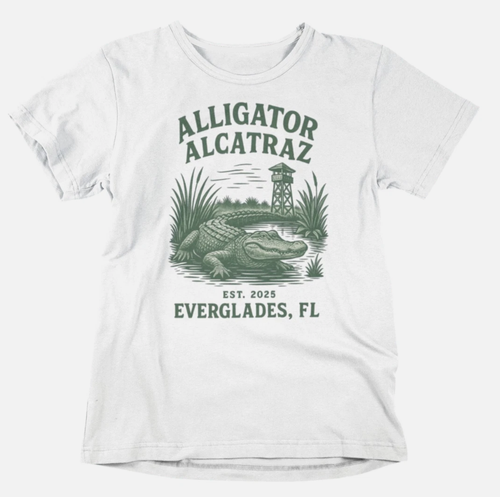 Alligator Alcatraz T-shirt MAGA Political Republican Party Merch | eBay