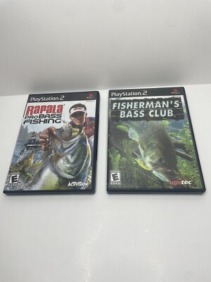 playstation 2 Fishing Games Tested Black Label Bass Club & Rapala Pro ...
