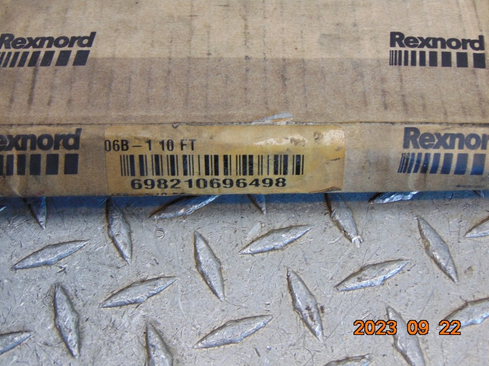 REXNORD 06B-1 ROLLER CHAIN 10FT | eBay