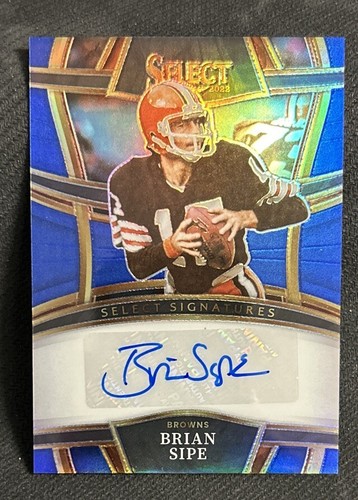 2022-23 Panini Select Brian Sipe Blue Prizm Auto /99 #SSP-BRS Browns | eBay