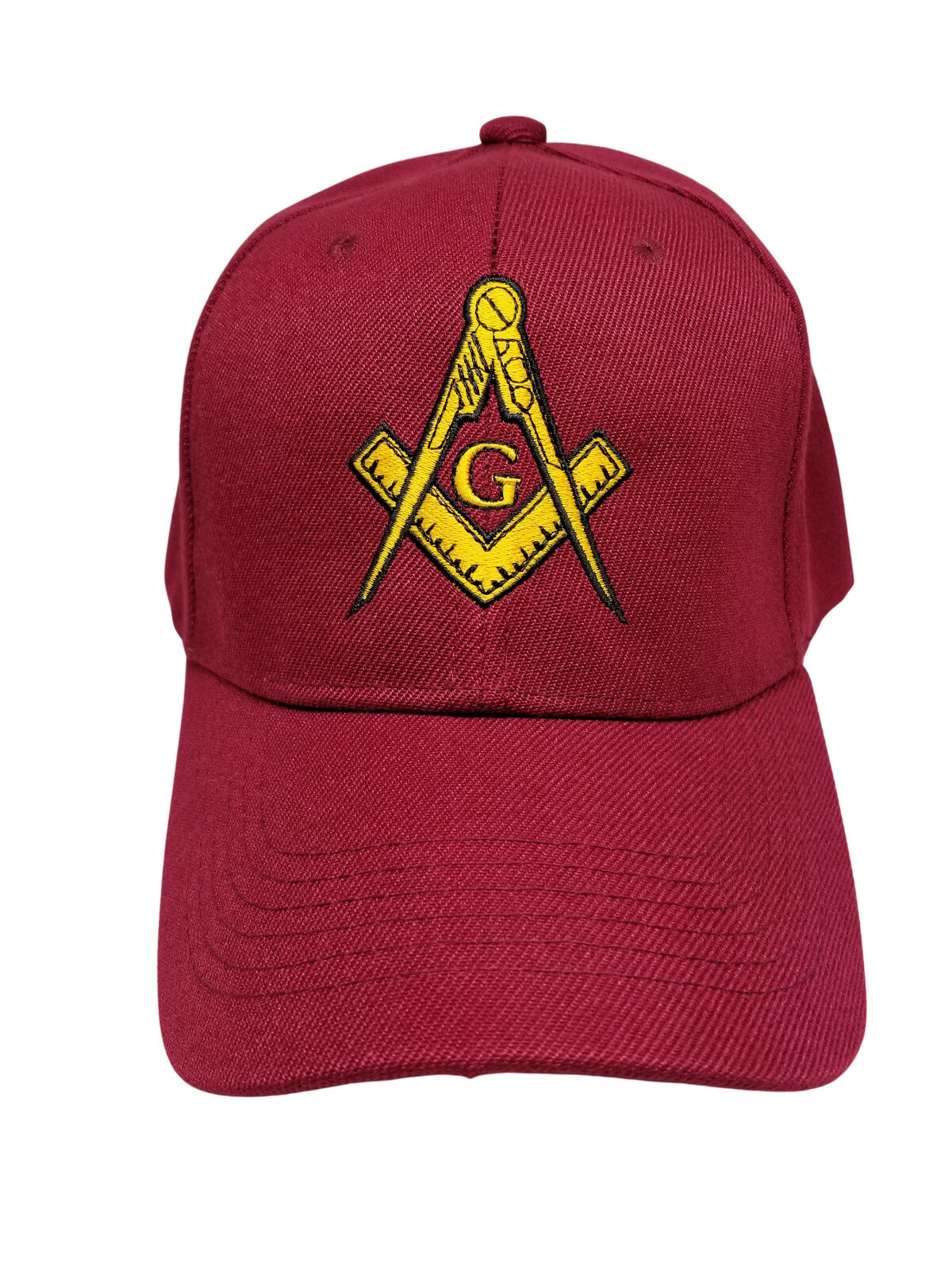 Mason Baseball Cap Freemasons Maroon Masonic Hat Masons, Compass and ...