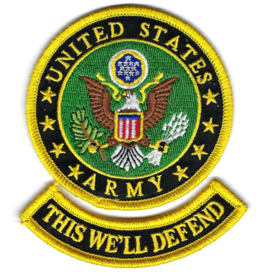 THIS WE'LL DEFEND LOGO SEAL HAT PATCH US ARMY MOTTO PIN UP CAV ARMOR ...