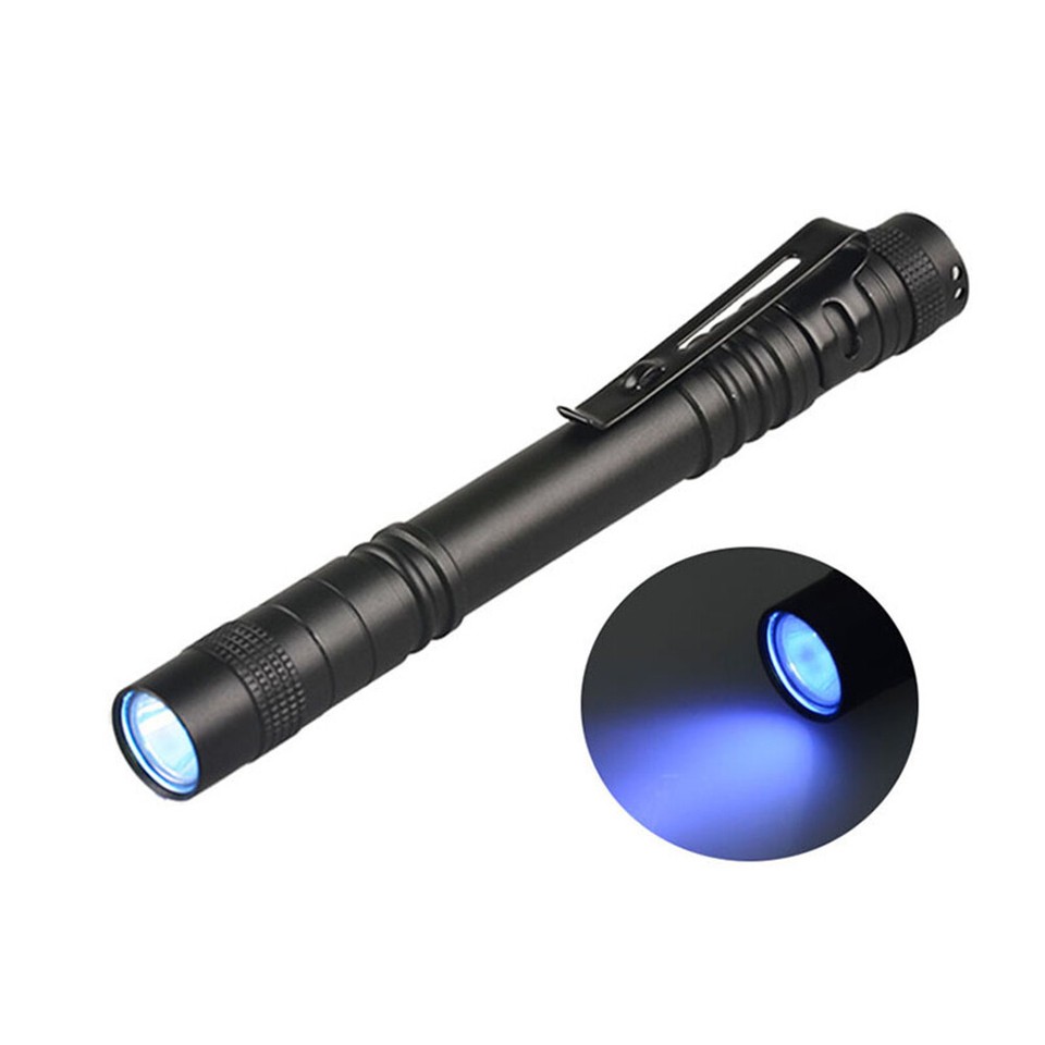 3W Flashlight UV Penlight 365nm Ultraviolet Detector for Dog Urine ...