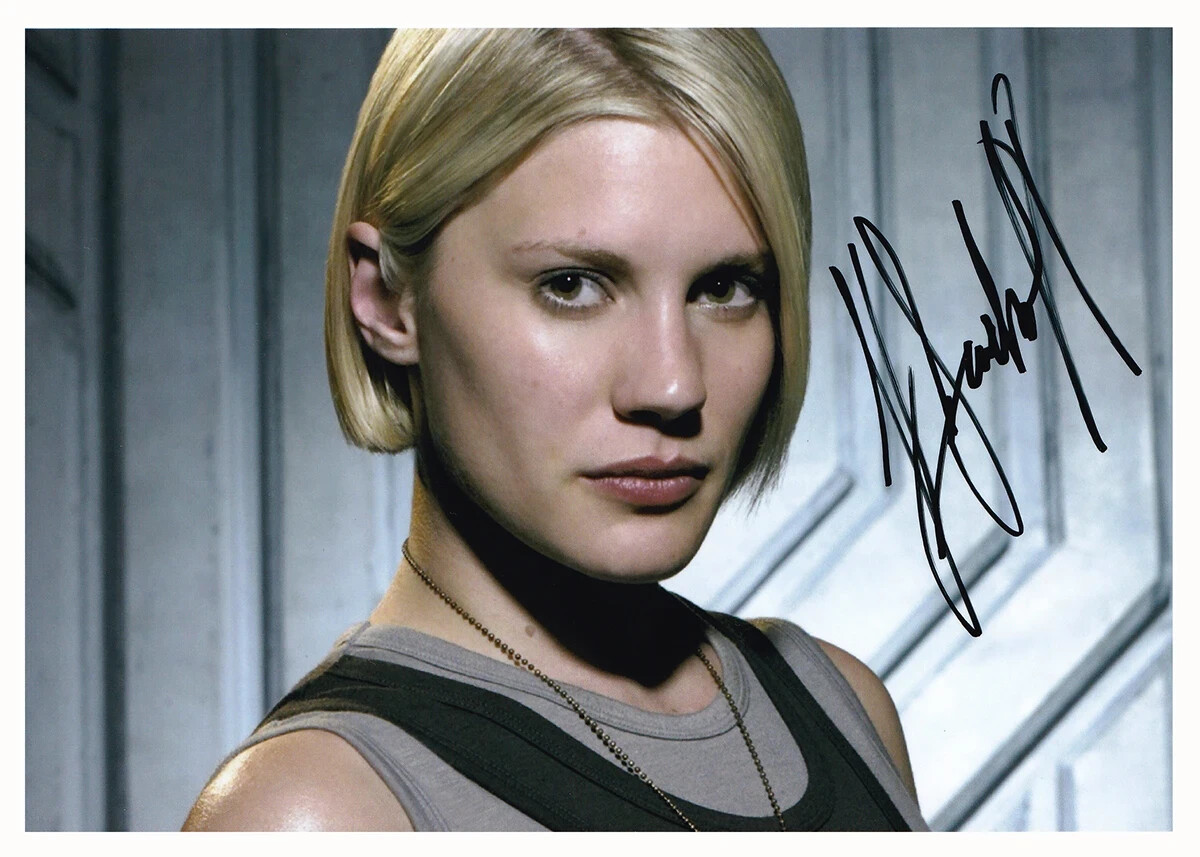 Katee Sackhoff Signed Autograph Battlestar Galactica Starbuck 5x7 Card ...