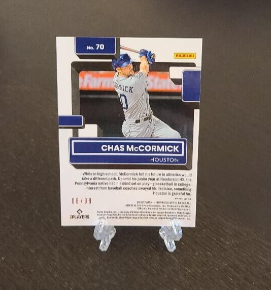 2022 Donruss Optic FOTL Chas McCormick Rookie Card Blue Houston Astros ...