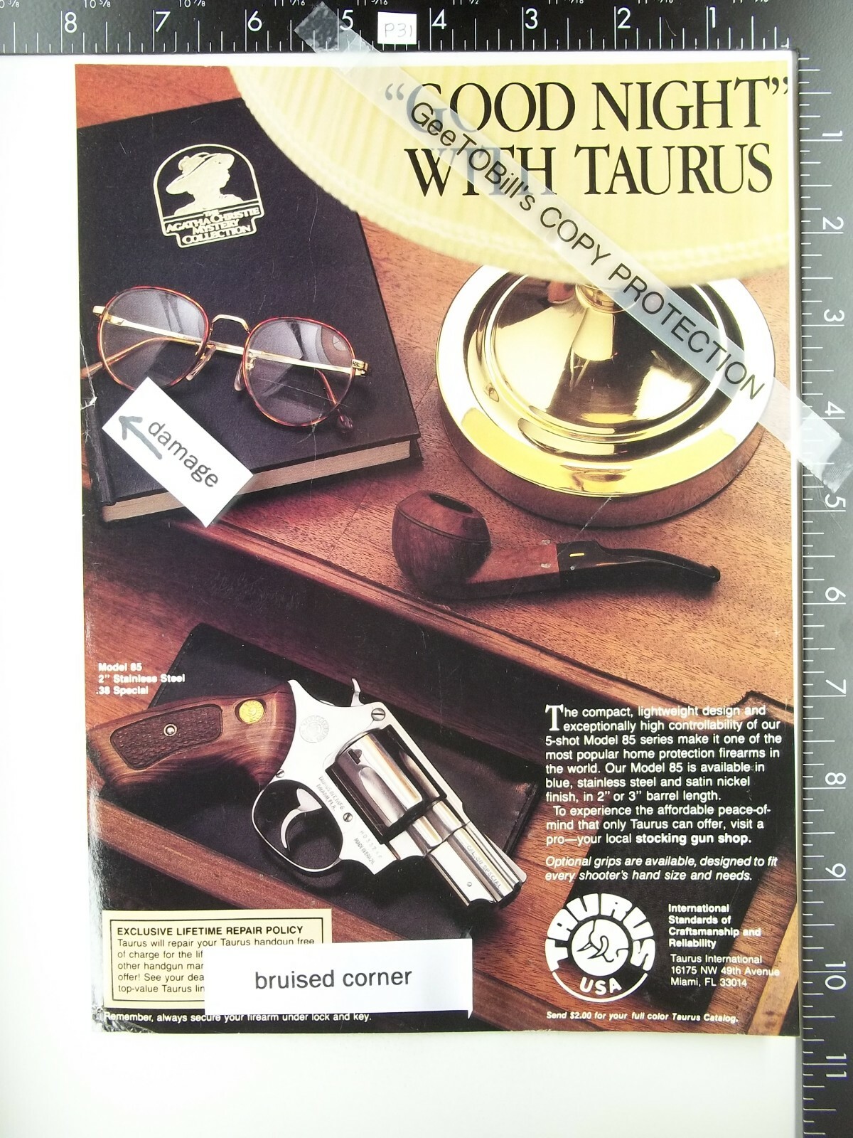 1992 Taurus model 85 Cal .38 Special revolver gun handgun vintage ...