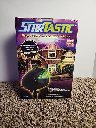 StarTastic 1035 Holiday Light Show Action Laser Light Projector - Black ...