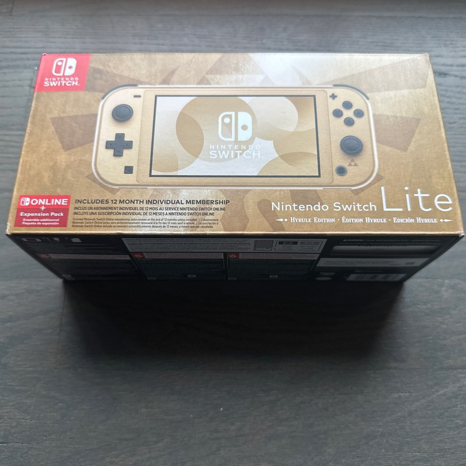 Nintendo Switch Lite Legend of Zelda Hyrule Edition Gold Console US ...