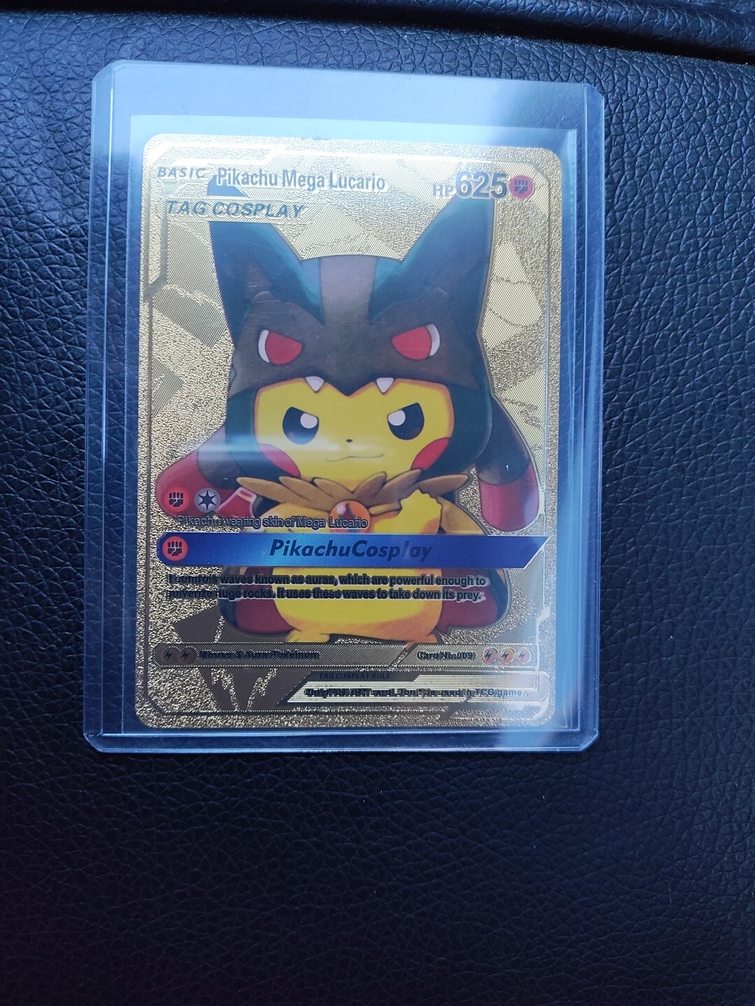 Pikachu Mega Lucario Gold Foil Pokémon Card | eBay