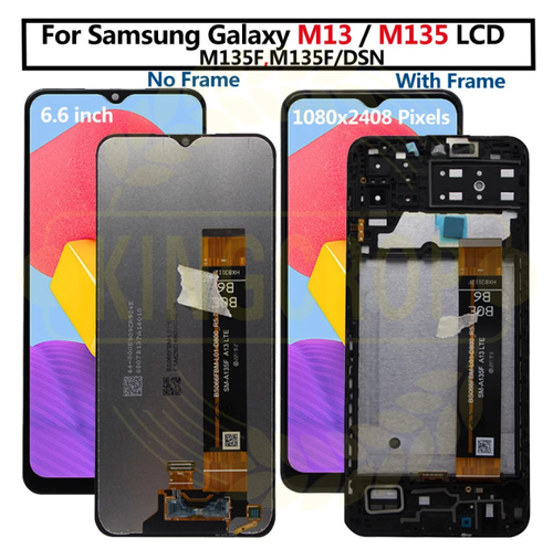 For Samsung galaxy M13 M135F, M135F/D LCD Display with frame Touch ...