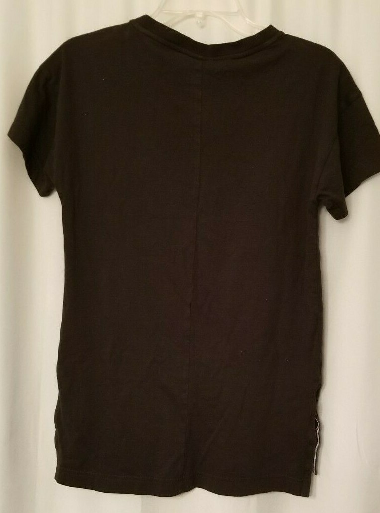 Reebok Classic Starcrest Logo Black T-Shirt Short Sleeve Red & White ...