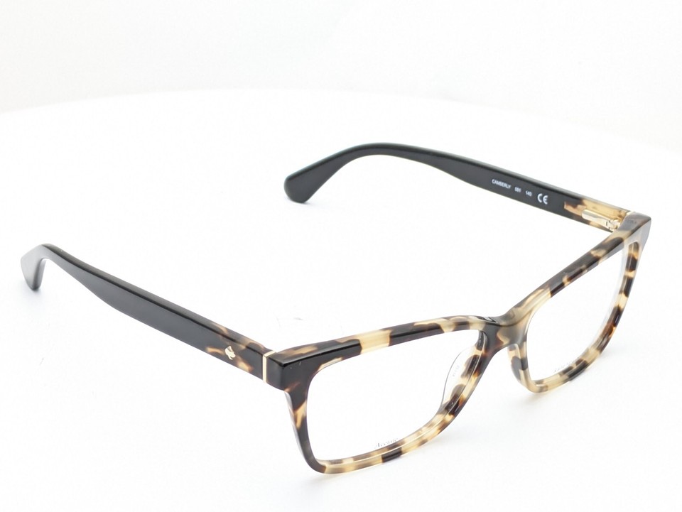 Kate Spade Camberly 581 Rectangle Havana Black Womens Eyeglasses 55mm ...