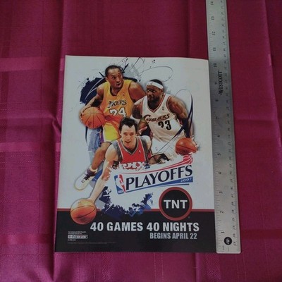 NBA Playoffs on TNT Kobe Bryant, LeBron James, Steve Nash 2007 Print ad ...