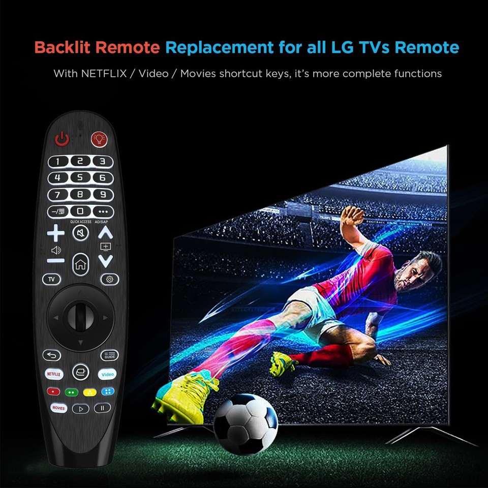 Universal Backlit Remote Control for LG Smart TV Magic Remote ...