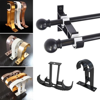 1Pcs Single Double Hang Hanger Hook Aluminum Alloy Rod Support Clamp ...